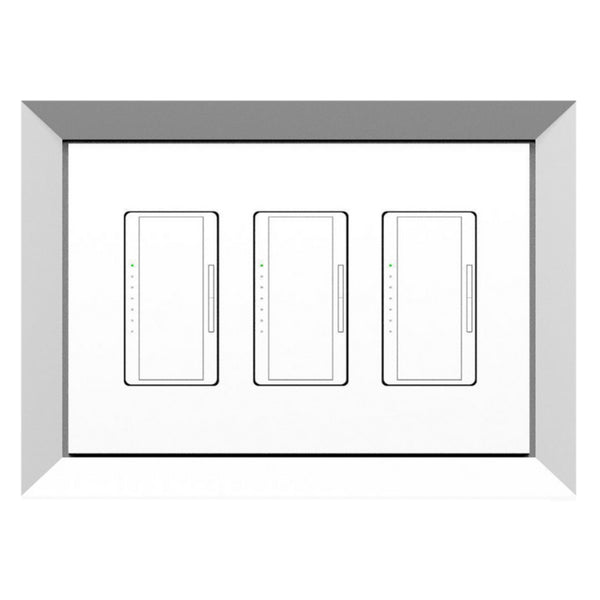 Three Gang Architectural Bevel Style Flush Mount | SeeLess - SeeLess.com